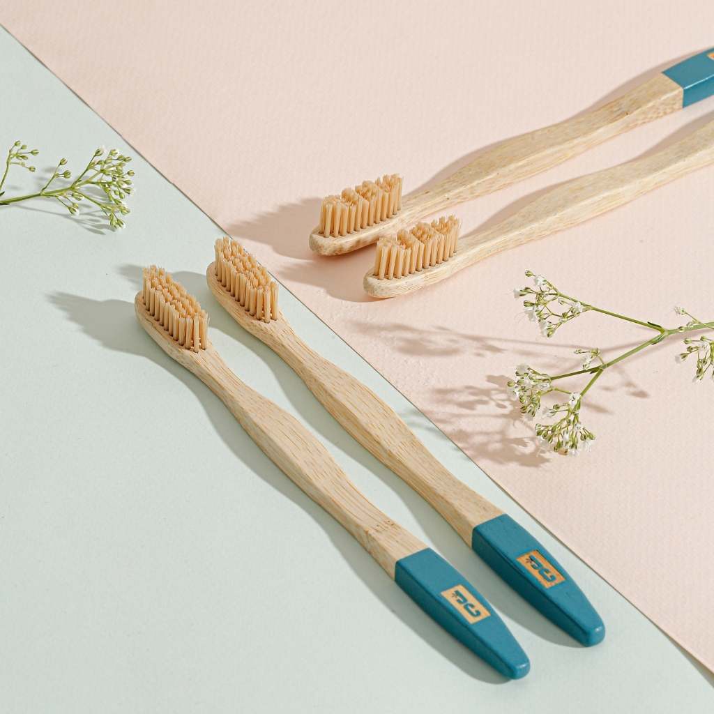 Bamboo Toothbrushes | Natural Toothbrush Set of 4 — EarthShopp